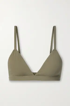 SKIMS Fits Everybody Triangle Bralette Green