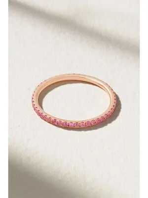 Ileana Makri Thread 18-karat Sapphire Ring - Pink