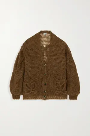 Loewe Oversized Mohair-blend Cardigan