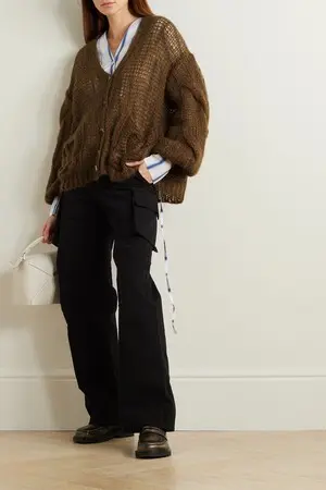 Loewe Oversized Mohair-blend Cardigan