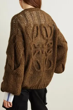 Loewe Oversized Mohair-blend Cardigan