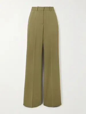 JOSEPH Morissey Cady Wide-leg Pants - Green