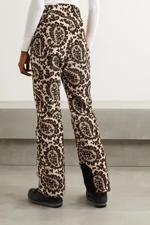 Fendi Printed Velvet Bootcut Ski Pants