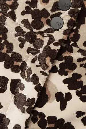 Fendi Printed Velvet Bootcut Ski Pants