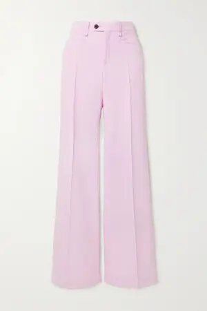 Chloé Wool Wide-leg Pants Purple