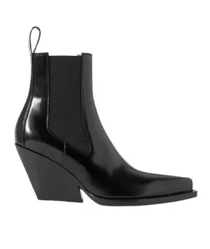 Bottega Veneta Glossed-leather Ankle Boots