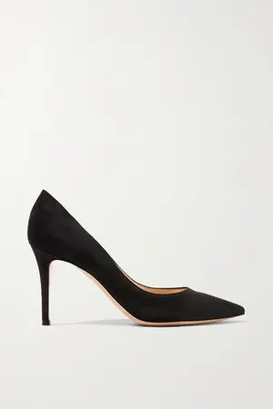 GIANVITO ROSSI 85 Suede Pumps - Black