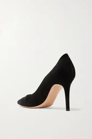 GIANVITO ROSSI 85 Suede Pumps - Black