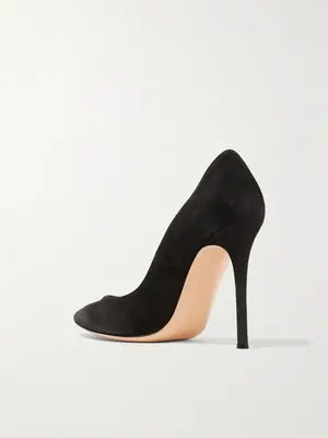 GIANVITO ROSSI 105 Suede Pumps - Black