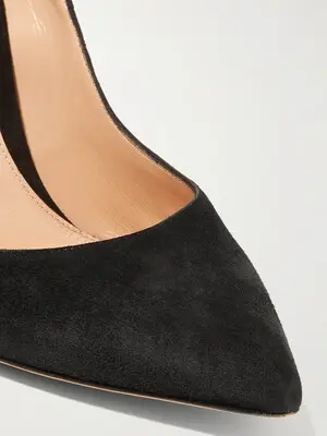 GIANVITO ROSSI 105 Suede Pumps - Black