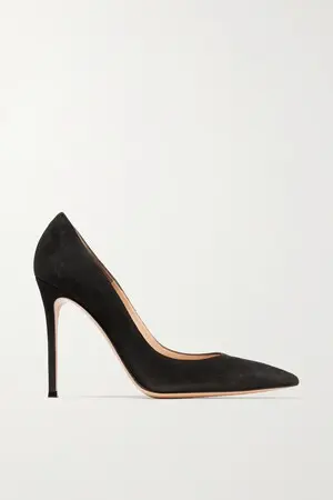 GIANVITO ROSSI 105 Suede Pumps - Black