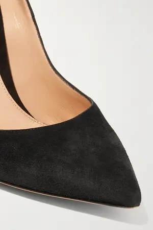 GIANVITO ROSSI 105 Suede Pumps - Black