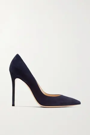 GIANVITO ROSSI 105 Suede Pumps - Blue