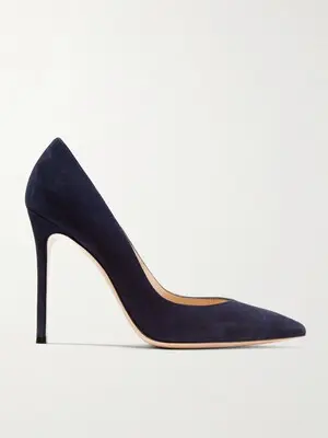GIANVITO ROSSI Gianvito Rossi 105 Suede Pumps Blue