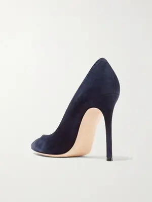 GIANVITO ROSSI 105 Suede Pumps - Blue