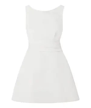 Brandon Maxwell Silk-faille Mini Dress