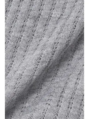 Gabriela Hearst Nevin Pointelle-knit Tank - Gray