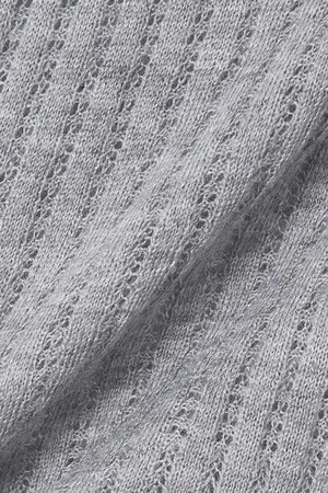 Gabriela Hearst Nevin Pointelle-knit Tank - Gray