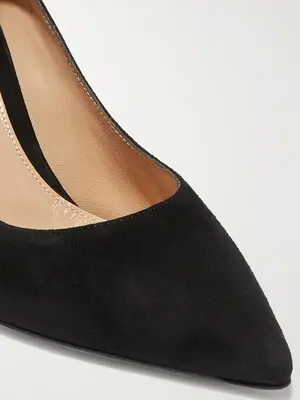 GIANVITO ROSSI Piper 85 Suede Pumps - Black