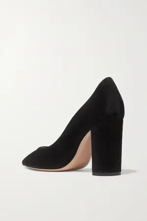 GIANVITO ROSSI Piper 85 Suede Pumps - Black
