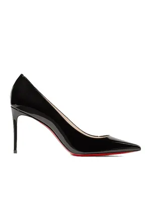 CHRISTIAN LOUBOUTIN Kate 85 Patent-leather Pumps - Black