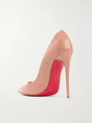 CHRISTIAN LOUBOUTIN So Kate Patent-leather Pumps - Neutrals
