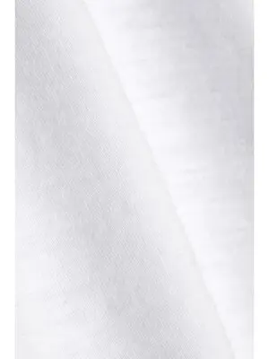 JAMES PERSE Casual Slub Cotton T-shirt - White