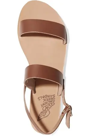 ANCIENT GREEK SANDALS Clio Leather Sandals - Brown
