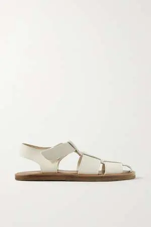 THE ROW Fisherman Woven Leather Sandals