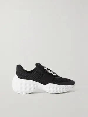 ROGER VIVIER Viv Run Sneakers - Black