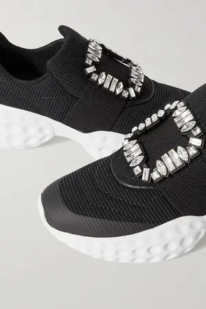 ROGER VIVIER Viv Run Sneakers - Black