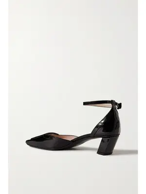 ROGER VIVIER Belle Vivier 45 Patent-leather Pumps - Black