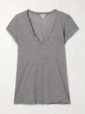 JAMES PERSE Cotton-jersey T-shirt - Gray
