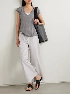 JAMES PERSE Cotton-jersey T-shirt - Gray