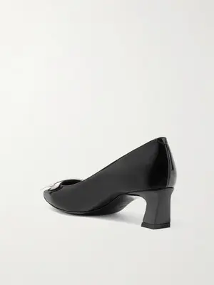 ROGER VIVIER Decollete Trompette 45 Patent-leather Pumps - Black