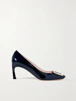ROGER VIVIER Roger Vivier Belle Vivier Trompette 45 Patent-Leather Pumps Blue