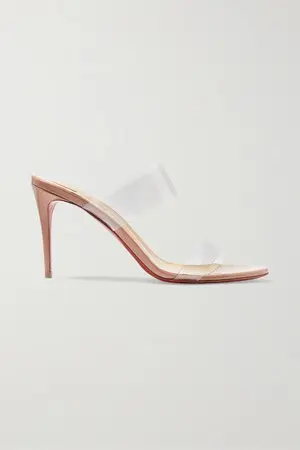 CHRISTIAN LOUBOUTIN Just Nothing 85 Mules - Neutrals