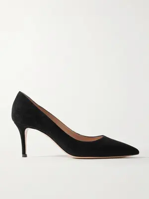 GIANVITO ROSSI 70 Suede Pumps - Black