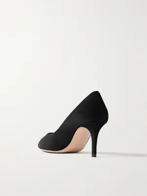 GIANVITO ROSSI 70 Suede Pumps - Black