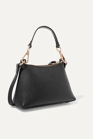 See By Chloé Joan Mini Suede-paneled Textured-leather Shoulder Bag