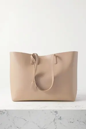 Saint Laurent East West Large Leather Tote - Neutrals