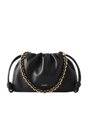 Loewe Flamenco Leather Bag Black