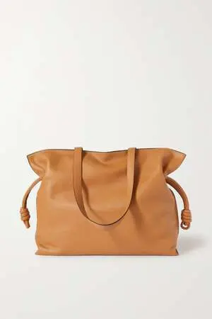 Loewe Flamenco Large Leather Tote - Tan