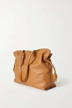 Loewe Flamenco Large Leather Tote - Tan