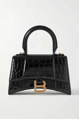 Balenciaga Hourglass Xs Tote - Black