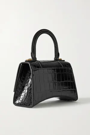 Balenciaga Hourglass Xs Tote - Black