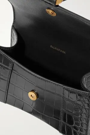 Balenciaga Hourglass Xs Tote - Black
