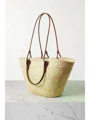 Loewe Anagram Woven Raffia Tote