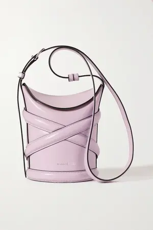 Alexander McQueen The Curve Small Leather Bucket Bag
