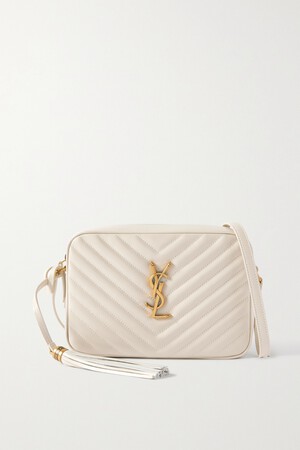 Quilted Off White Cross Body Bags | Editorialist